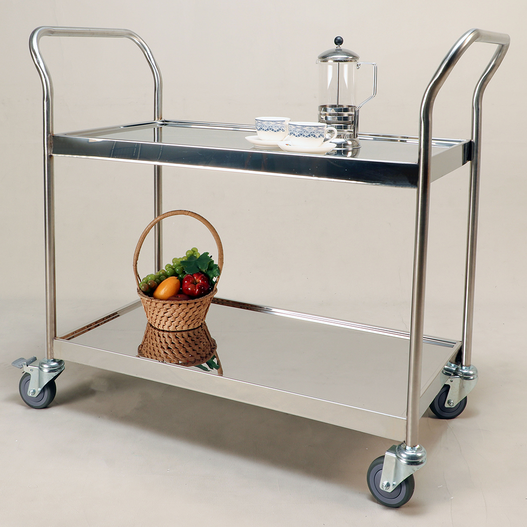 2 Tier Stainless Steel Trolley - Matthew Comfort Co., Ltd.